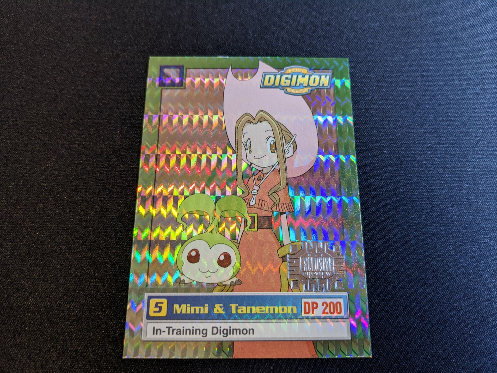 Digimon Animated Series Trading Card Exclusive Preview Mimi & Tanemon ...