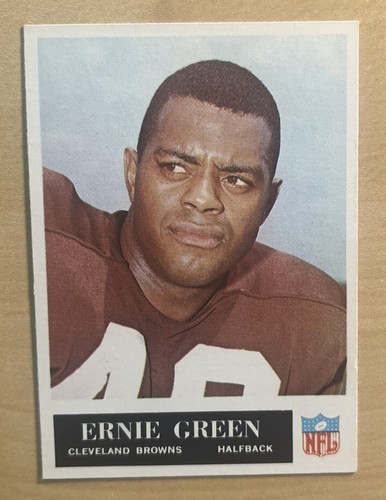 Ernie Green 1965 Philadelphia Football Card #34, NM-MT, Cleveland ...