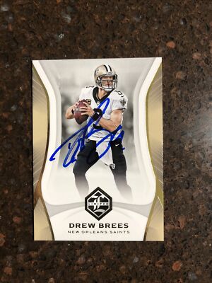 2018 Panini Limited Drew Brees AUTO #67 Card | eBay