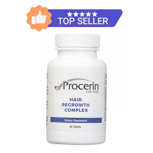 Procerin Natural Hair Re-Growth Supplement for Men 90 Tablets Baldness ...