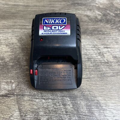 Nikko 6.0V 1764B Black Ni-Cd DC 7.25V 180mA Plug-in (4-HOUR) Battery ...