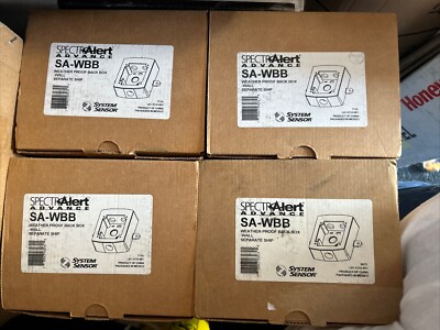 (4) SYSTEM SENSOR SA-WBB Weather Proof Back Box | eBay