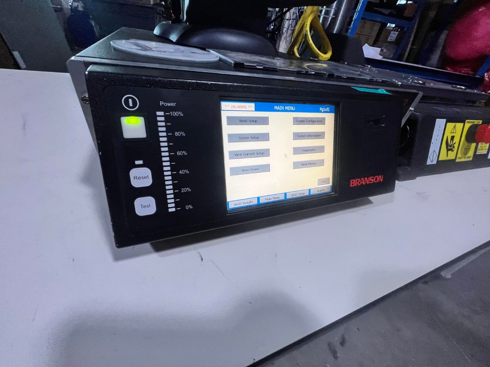 Branson 2000X Ultrasonic Welder with 2000Xdt Controller 30:1.5 1500W ...