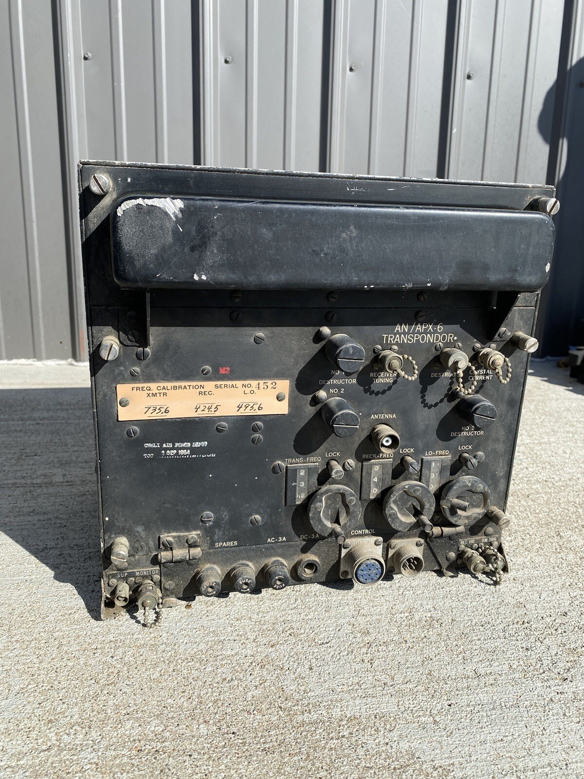 Vintage AN/APX-6 TRANSPONDER RT-82/APX-6 | eBay