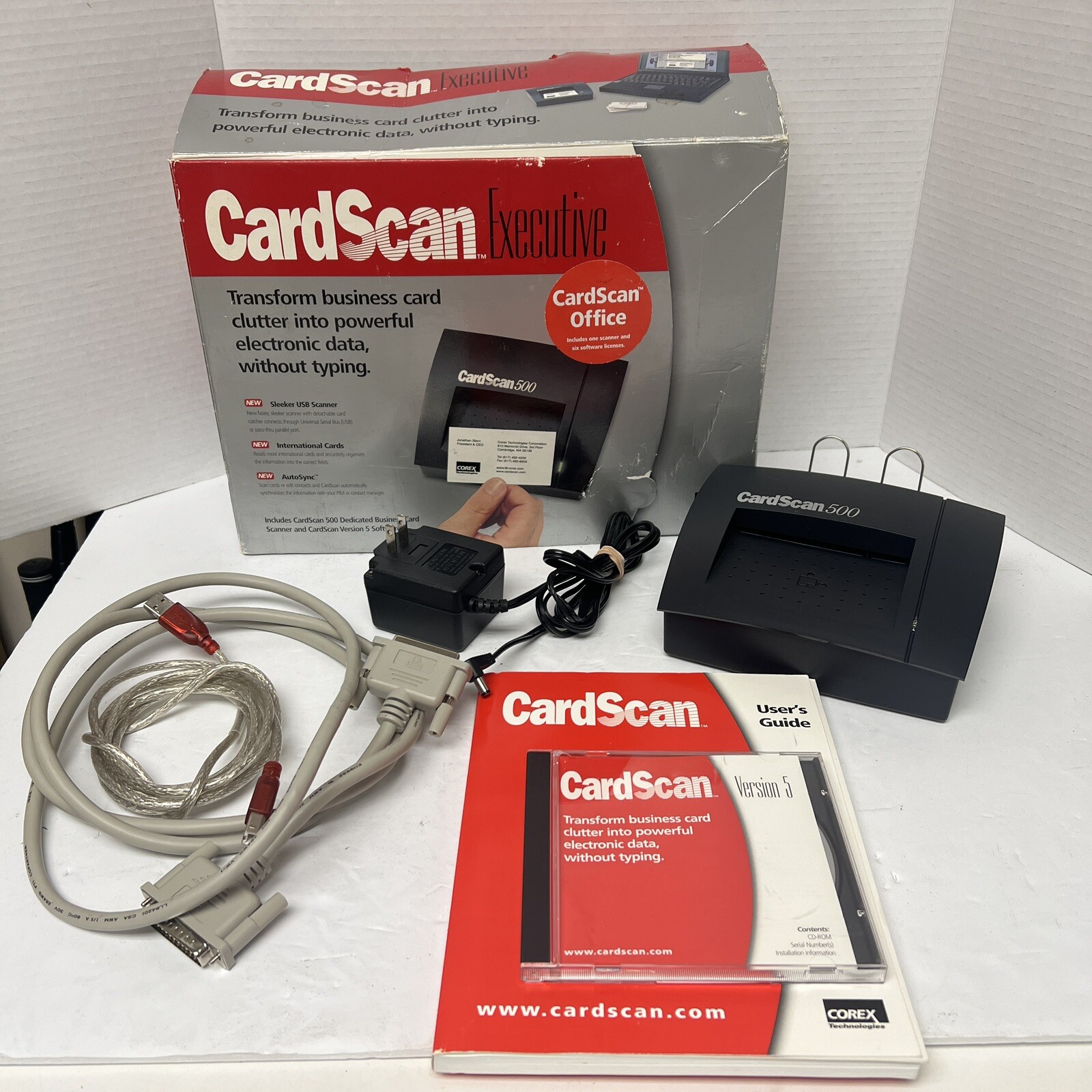 Corex CardScan 500 Executive with CardScan Version 5.0 Software | eBay