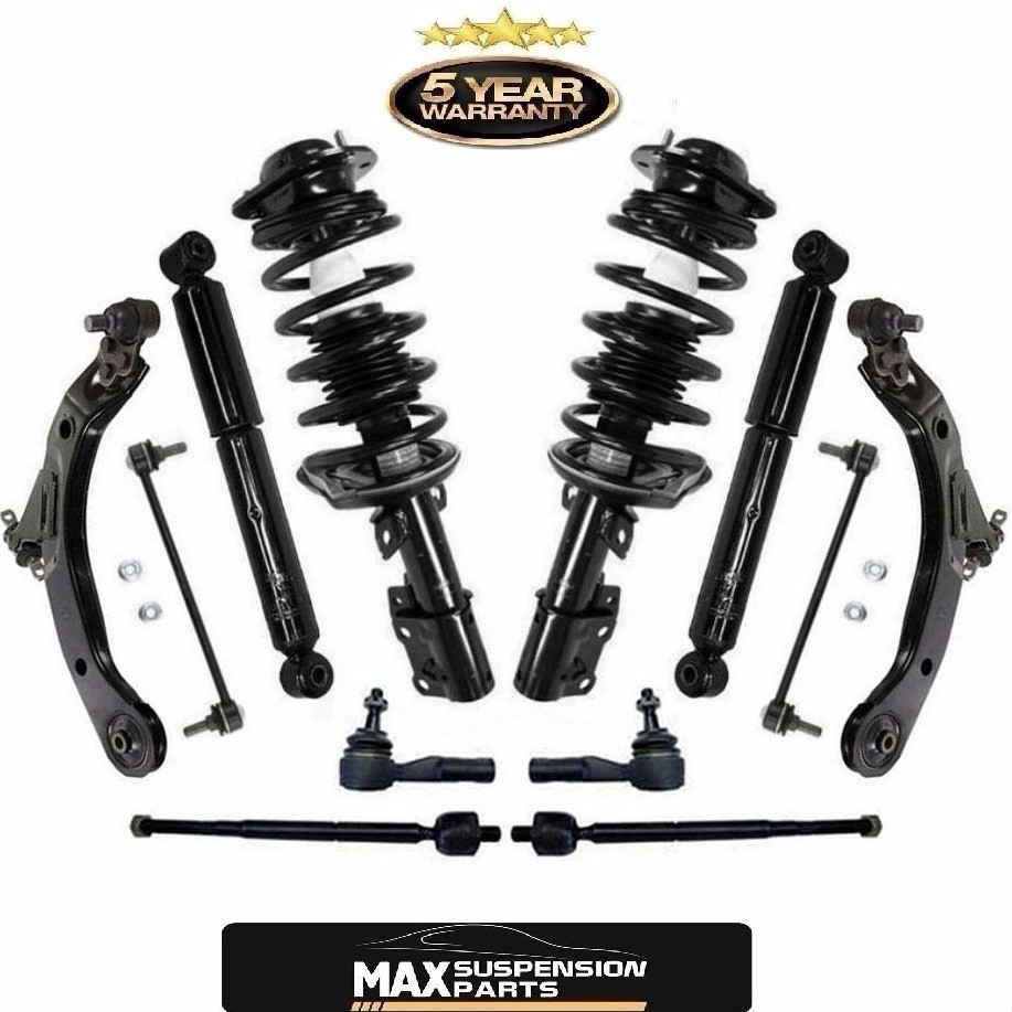 Front Strut Coil Spring Assembly & Rear Shocks & Suspension Steering ...
