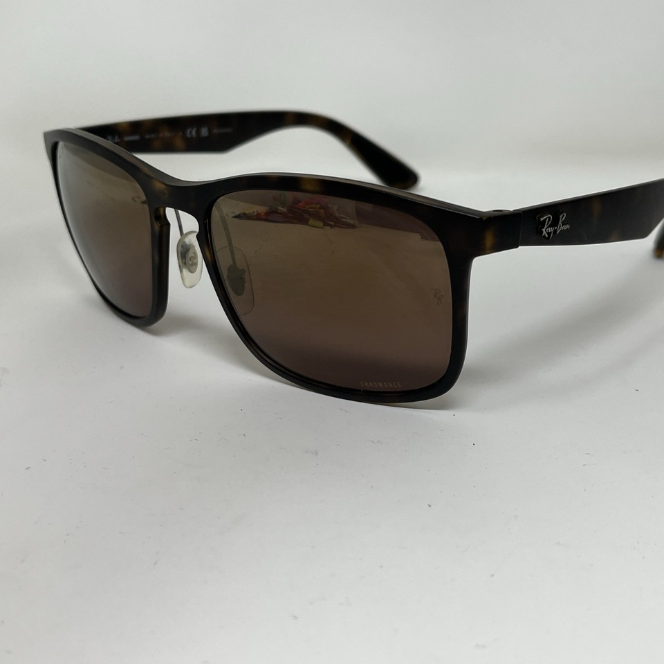 RAY BAN RB4264 894/6B 58-18 MATTE HAVANA PURPLE POLARIZED CHROMANCE ...