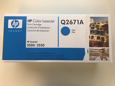 Genuine HP 309A Print Cartridge - Cyan - Q2671A - For 3500, 3550 - New ...