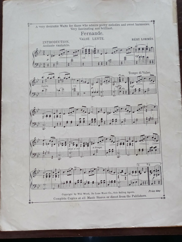 Vintage Sheet Music The Citizen Galop Carl Volti | eBay
