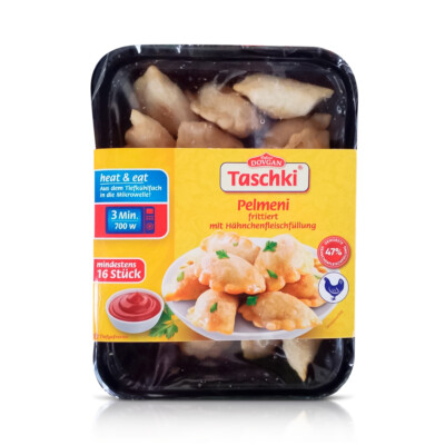 Frittierte Pelmeni - Taschki, mit Hähnchenfleischfüllung, tiefgefroren ...
