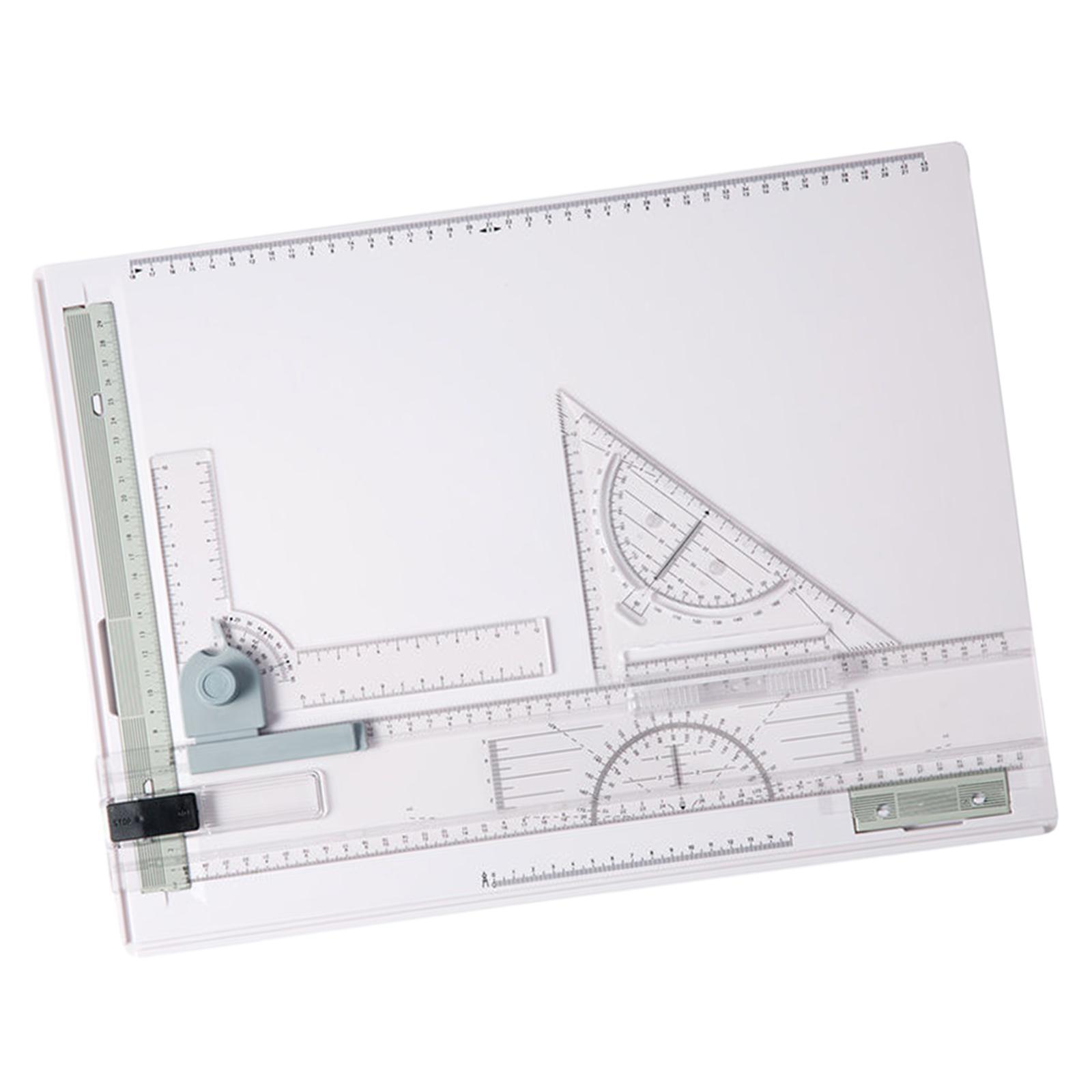 A3 Drawing Board Portable Drawing Board Table Sliding Ruler Metric ...