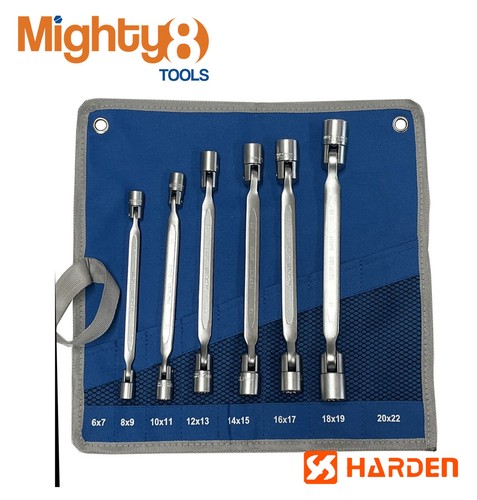 6PC Hinged Swivel Flex Double Head 12pt Socket Saltus Wrench 8x9 ...