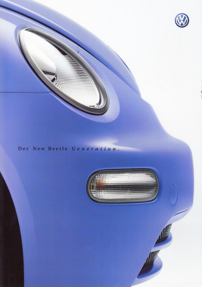VW VOLKSWAGEN NEW BEETLE GENERATION Sondermodell Prospekt Brochure 2001 ...