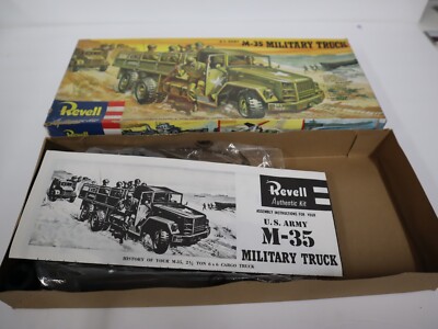 REVELL US ARMY M35 MILITARY TRUCK MODEL KIT BOXED NEW H537:129 1:40 SEE ...