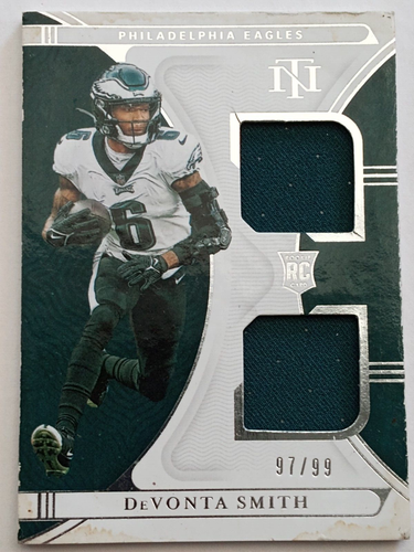 2021 National Treasures 97/99 DeVonta Smith Rookie Card #RDM-5 Dual ...