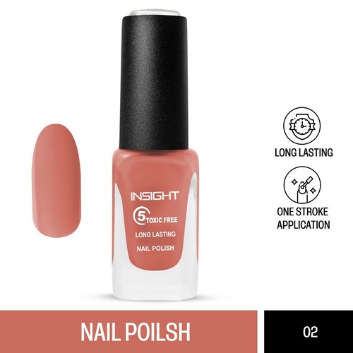 Insight Cosmetics 5 Toxic Free Long Lasting Nail Polish - Nude Shade 2 ...