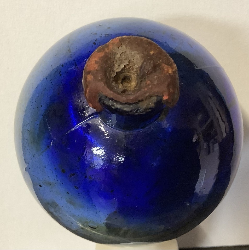 Rare WW2 Cobalt Blue Glass Firex Fire Extinguisher Grenade | eBay UK