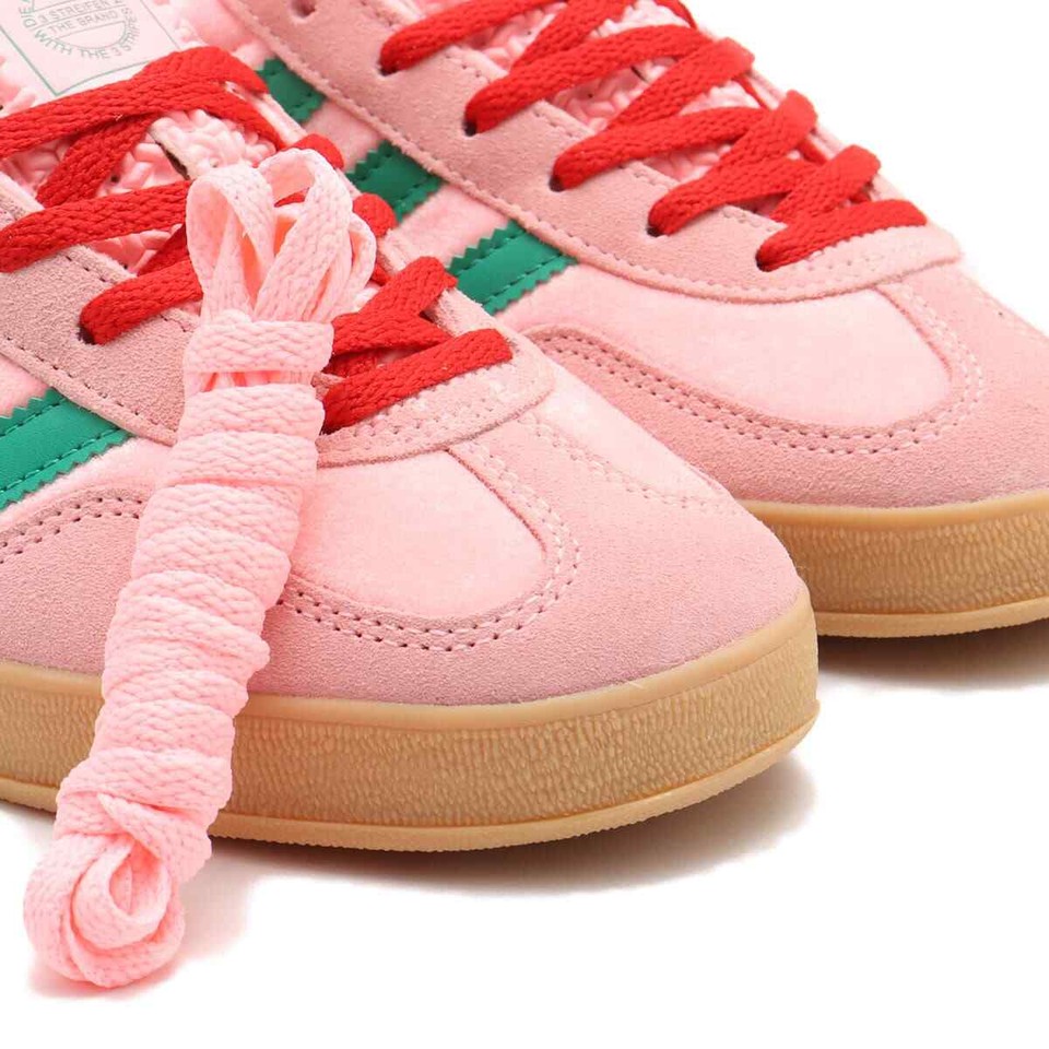 JI2713 adidas Originals Gazelle Indoor Court Green Glow Pink Gum (Women ...