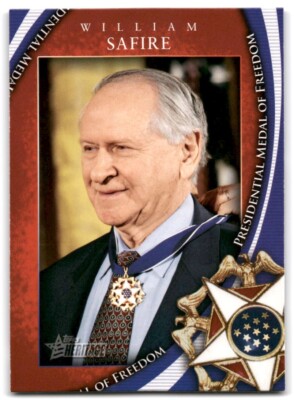 William Safire MOF-25 2009 American Heritage Heroes Presidential Medal ...