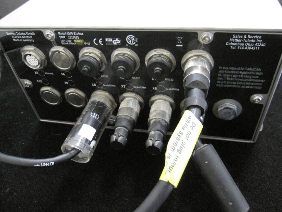 METTLER TOLEDO SCALE: TBRICK 32 (KA32S) ID30-HMI-BOX-3, ID30-ELOBOX and ...