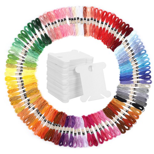 fil à broder 100 pièces fil de broderie fils à broder en coton fil à ...
