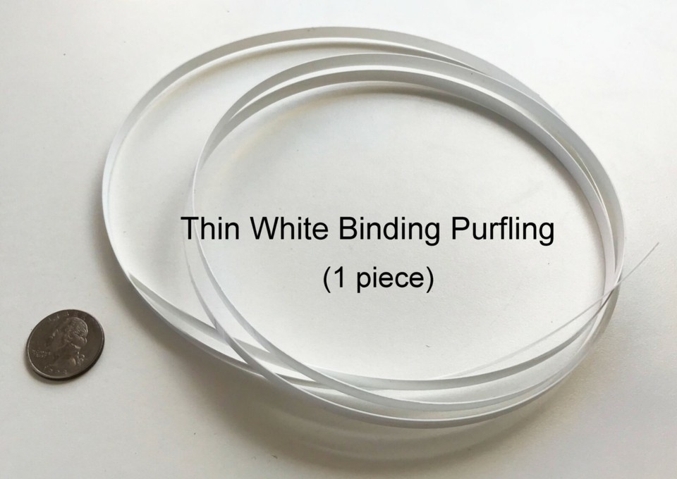 Thin ABS Plastic Binding Guitar Luthier 3 Colors White Ivory or Black ...