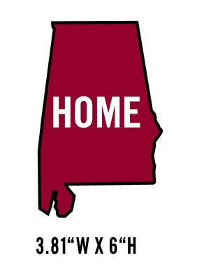 Alabama Crimson White Home State Pride Window Decal Sticker NRA NWTF | eBay
