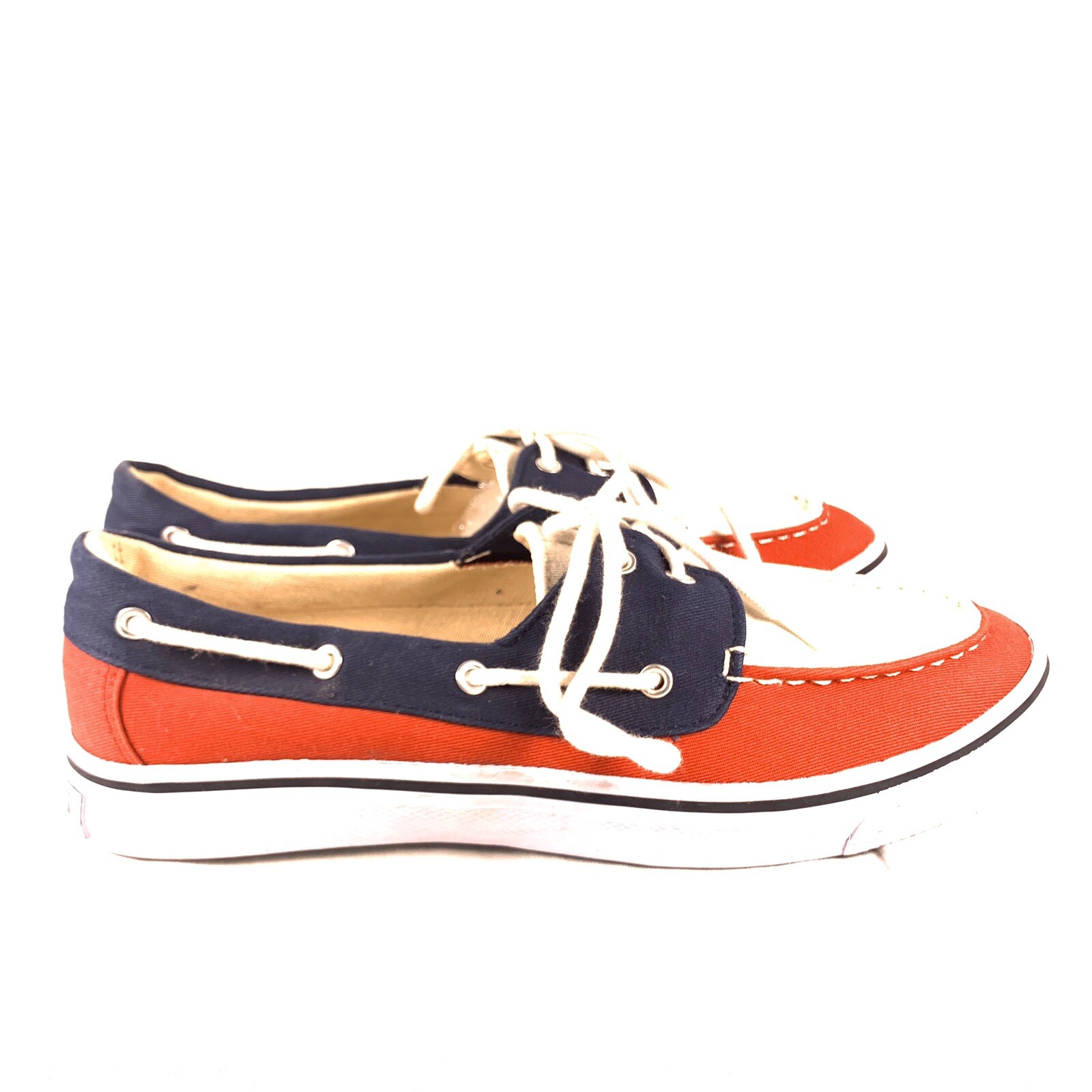 Red, White, and Blue Boat Shoes. J75 Jump. Great Condition Sz 8 | eBay