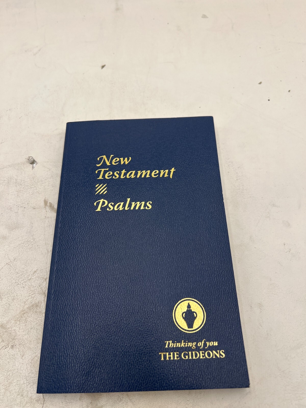 (QTY 6) The Gideon Bible New Testament Psalms Blue Softcover Thinking ...