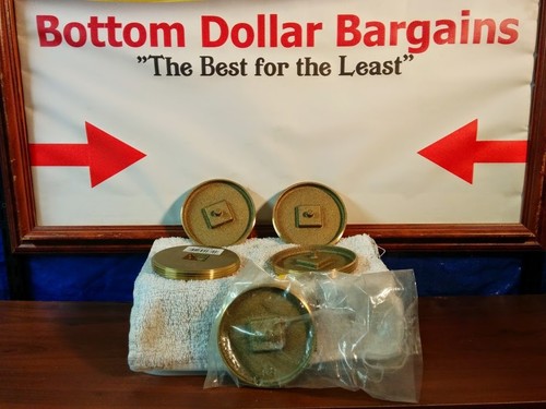 Set of FIVE 4" Brass cleanouts with recessed head / Free Shipping! | eBay