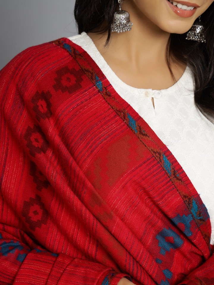 Womens Mens 100% Cashmere Indian Oversized Blanket Wool Scarf Shawl ...