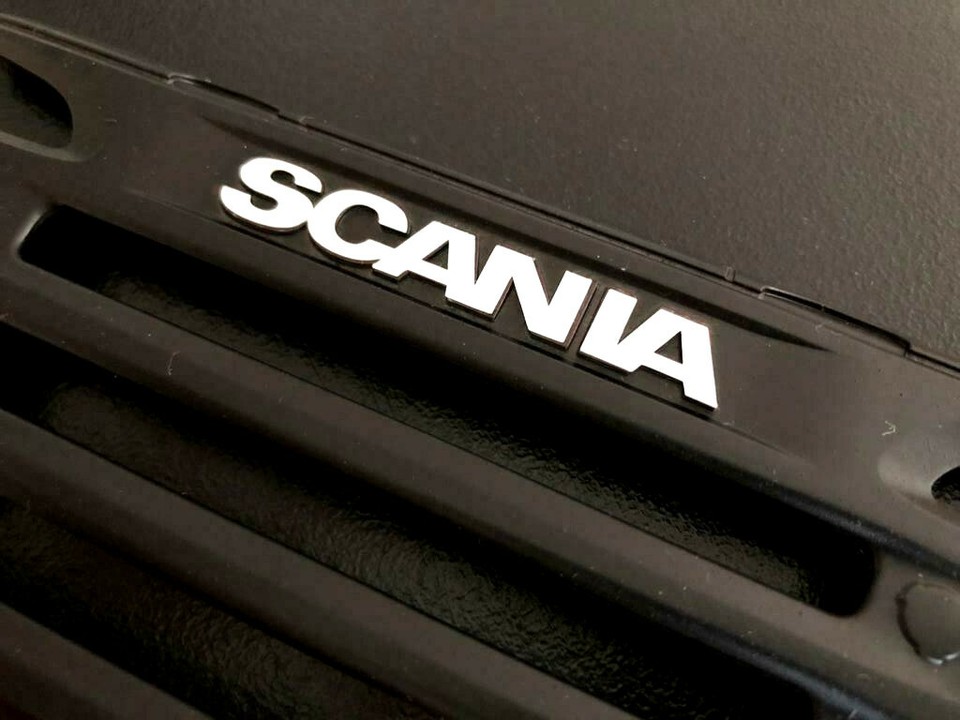 Scania Writing Chrome Grill 1:14 Tamiya Decal Sticker RC Sticker Truck ...