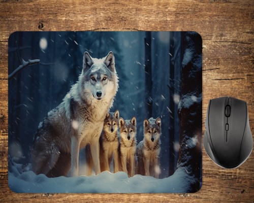Wolf Mama with her Pups-Neoprene Non-Slip Computer Mouse Pad | eBay