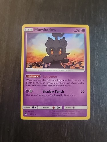Pokemon Marshadow TCG Shining Legends Holo Card 45/73 NM/M Condition | eBay