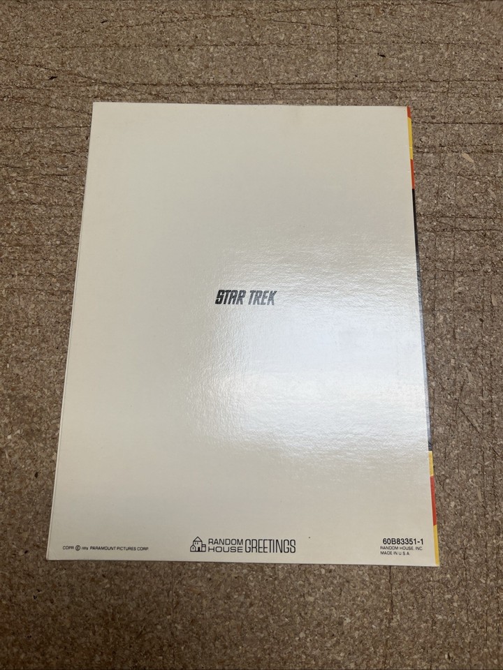 1976 Star Trek William Shatner Captain Kirk Birthday Card, VERYFINE ...