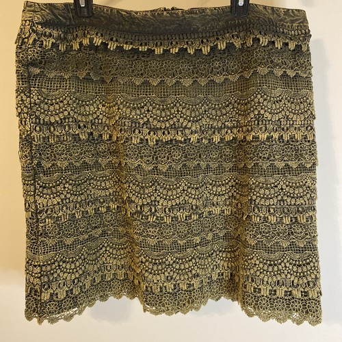 Pyramid Collection Skirt Women’s XL Olive Boho Gypsy Fairycore Fairy ...