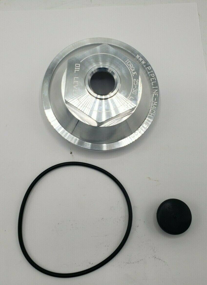 4.0" BILLET ALUMINUM Oil Bath Cap 21-36 Trailer Axle bearing hub 10K-HD ...
