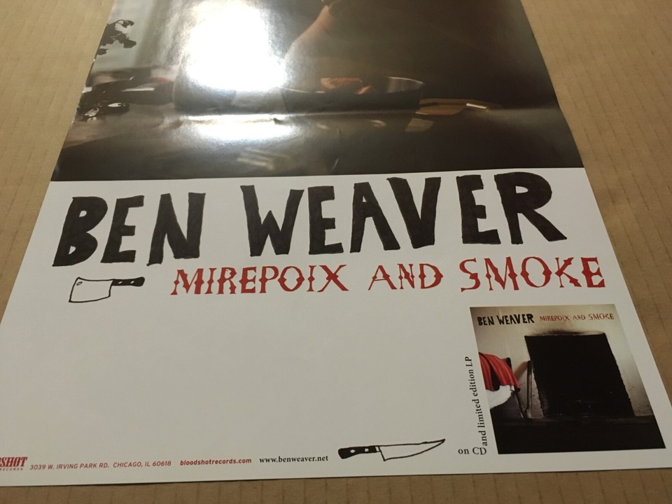 BEN WEAVER Rare VINTAGE 2010 PROMO POSTER for Mirepoix CD 11x17 NEVER ...