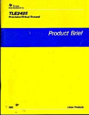 Texas Instruments TLE2425 Brief Book :: FREE Shipping | eBay