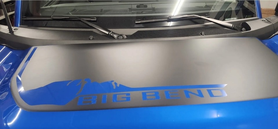 2021 22 23 2024 FOR FORD BRONCO BIG BEND HOOD Vinyl Graphic Decal MATTE ...