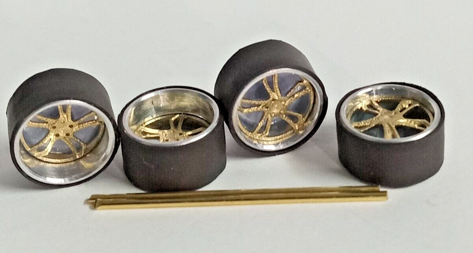 CUSTOM WHEELS ONLY NO TRUCK FITS ON 83 SILVERADO HOT WHEELS 1/64 2C ...