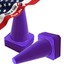 BRAND NEW ~ US SELLER ~ PURPLE CONES 9" Tall Traffic Safety Training ...