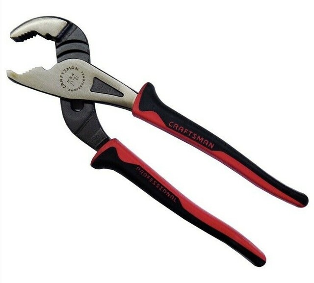 Craftsman Professional Arc Joint Pliers 9 1/2 Inch V Jaw Cushion Grip ...