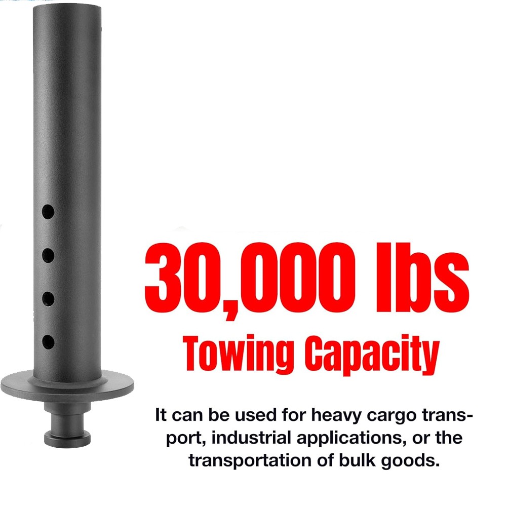 Gooseneck to 5th Wheel Trailer Coupler Adapter -4" Round Tube - Rated ...