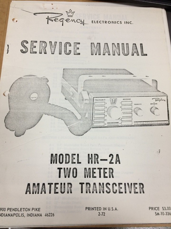 RELM REGENCY Communications VINTAGE Brochures, Manuals, Information ...