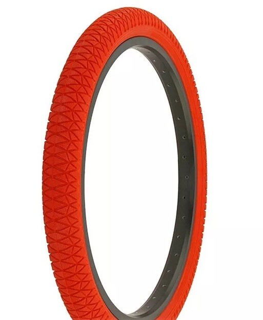 20 x 1.95 Bicycle Tires BMX Freestyle DURO All Red Performer + Tubes ...
