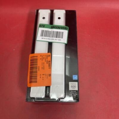 Commercial Electric 9 in. 2-Bar Plug-in LED Under Cabinet Light, Silver ...