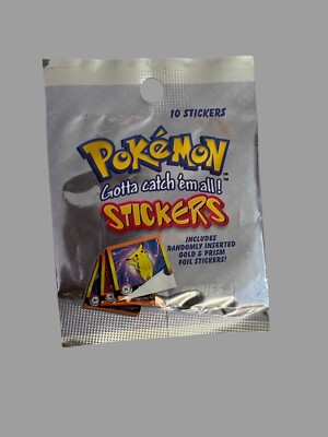 1999 Pokemon Artbox Stickers Series 1 Factory Sealed Booster Pack | eBay