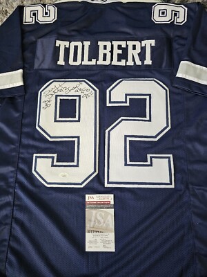 Tony Tolbert Autographed/Signed Jersey JSA COA Dallas Cowboys 3X SB ...