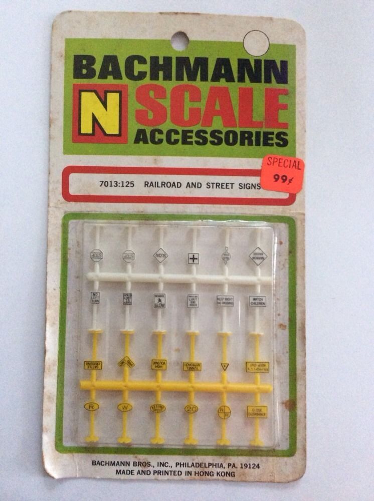 Bachmann 7013 N Scale Railroad & Street Signs NOS for sale online | eBay